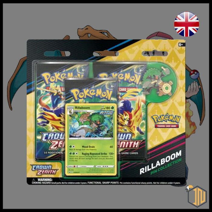 Pin Crown Zenith - Full trio set (Rillaboom, Cinderace, Inteleon) [ENG]